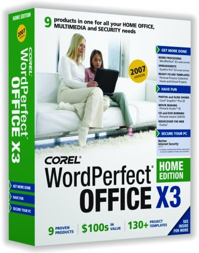 Amazon.com: WordPerfect Office X3 Home Edition 2007 [OLD VERSION]
