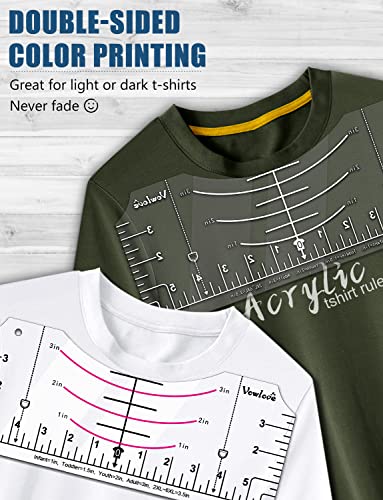 Snapklik.com : Tshirt Ruler Guide Vinyl Alignment - T Shirt Measure ...
