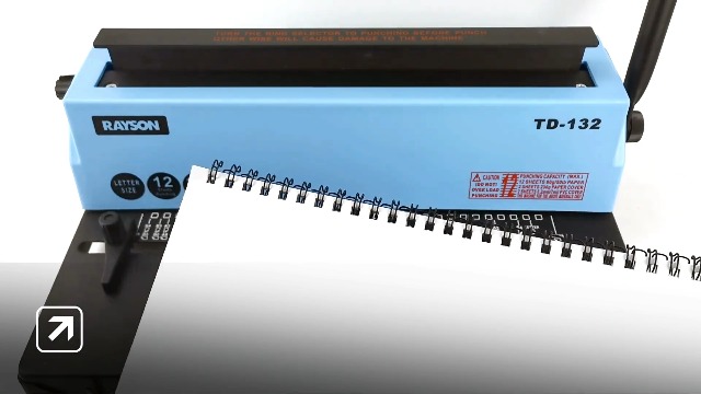 Watch Rayson TD-132 Wire Binding Machine Using Video on Amazon Live