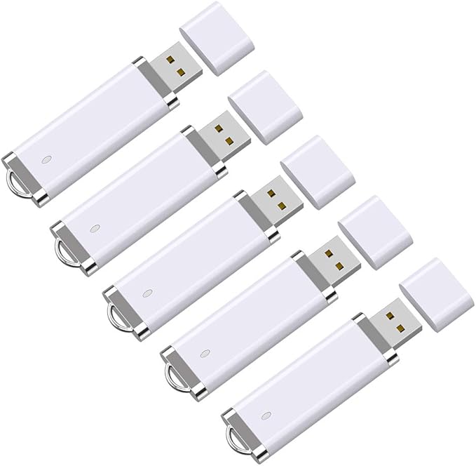 RAOYI 5 Pack 8GB USB Flash Drive Bulk Pack Memory Stick Thumb Drive 8G ...