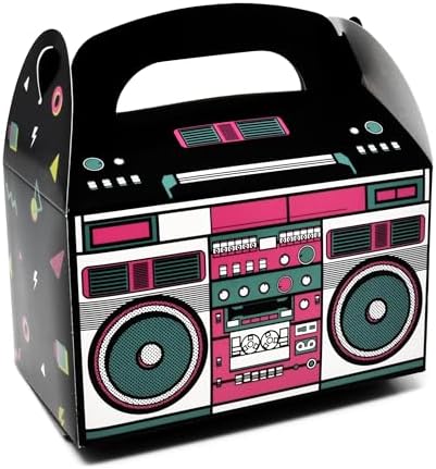 Amazon.com: Funrous 12 Pcs 80s90s Favor Boxes Retro Radio Gift Back to ...