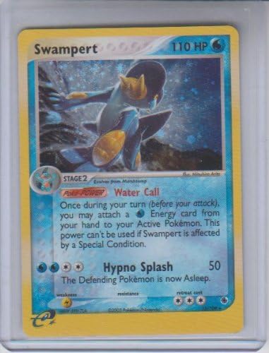Amazon.com: 2003 EX Ruby and Sapphire Swampert Holo Rare Pokemon #13 ...