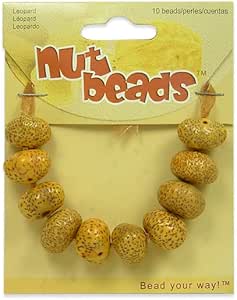 Amazon.com: Expo International 6 Packs of Leopard Nut Beads-10 Pieces ...