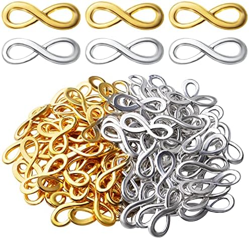 Amazon.com: KuuGuu 100 PCS Alloy Infinity Links Connector Charms ...