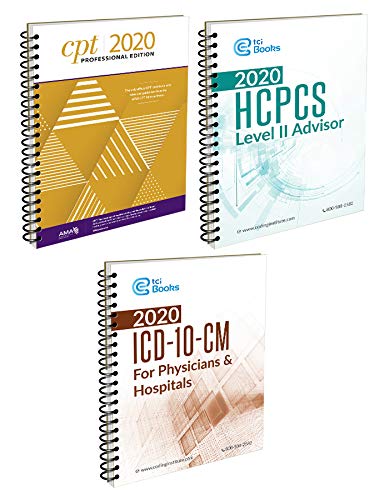 AMA CPT Book, HCPCS Book, ICD-10 Code Book - 2020 Physician Bundle 1 ...
