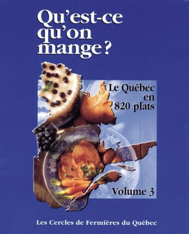Amazon.com: Qu'est-ce qu'on mange?: 9782920908215: Cercles De Fermières ...