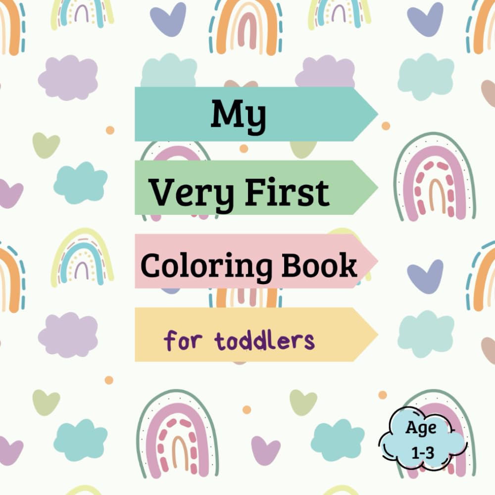 Amazon.com: My First Coloring Book for Toddlers: Cute colouring pages ...