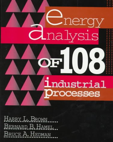 Energy Analysis of 108 Industrial Processes: Brown, Harry, Hedman ...