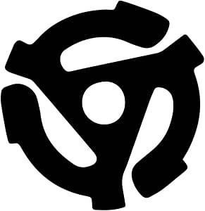 Amazon.com - Record 45 RPM Spindle Adapter Sticker Vinyl Decal Notebook ...