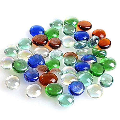 CRYSTA WORLD Marbles, Pebbles, Glass Gems for Vase Fillers, Party Table ...