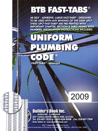 2009 Uniform Plumbing Code (UPC) Fast Tabs: Amazon.co.uk: Builder's ...