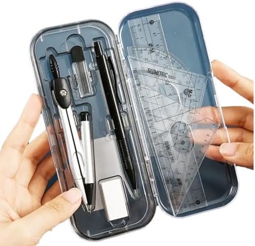 Amazon.com : Compass Geometry Too for Students Portable Protractor and ...