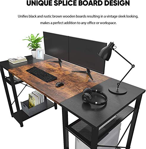 TEKAVO - Computer Table for Home Office Laptop Study Writing Desk with ...