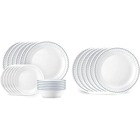 Amazon.com | Corelle 18-Piece Dinnerware Set, Service for 6 ...