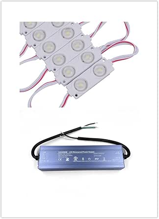 Amazon.com: LED Modules Light 12V DC 0.72W 6500K White with Power ...