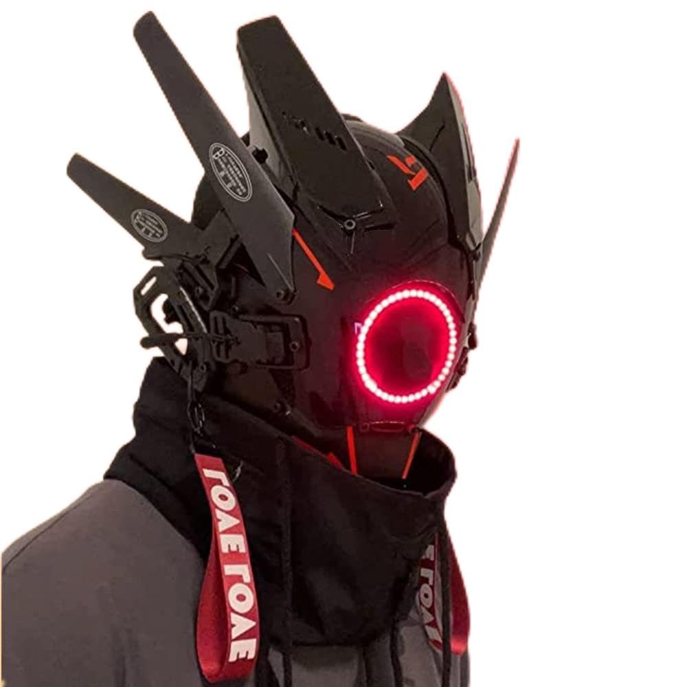 Amazon.com: LIGUOGUO Futuristic Techwear Mask Full Face Punk Mask ...