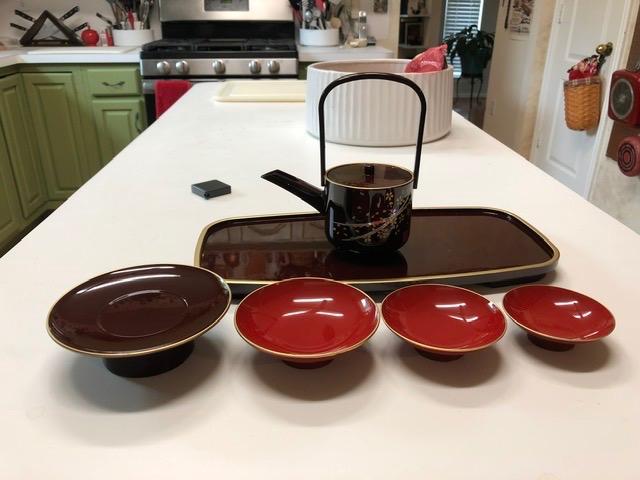 Amazon.com | Japanese Lacquer Sakura Tosoki San San Kudo Wedding ...