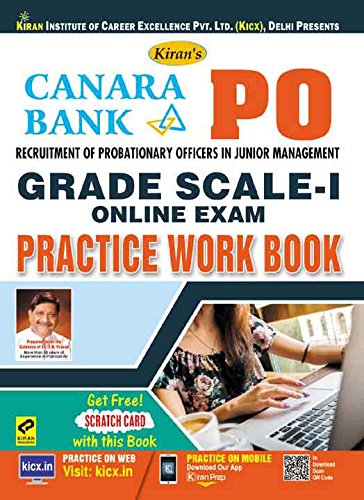 Buy CANARA BANK PO GRADE SCALE-I ONLINE EXAM PRACTICE WORK BOOK-ENGLISH ...