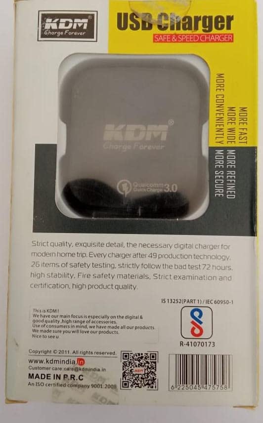 KDM USB Charge Forever | USB Charger : Amazon.in: Electronics