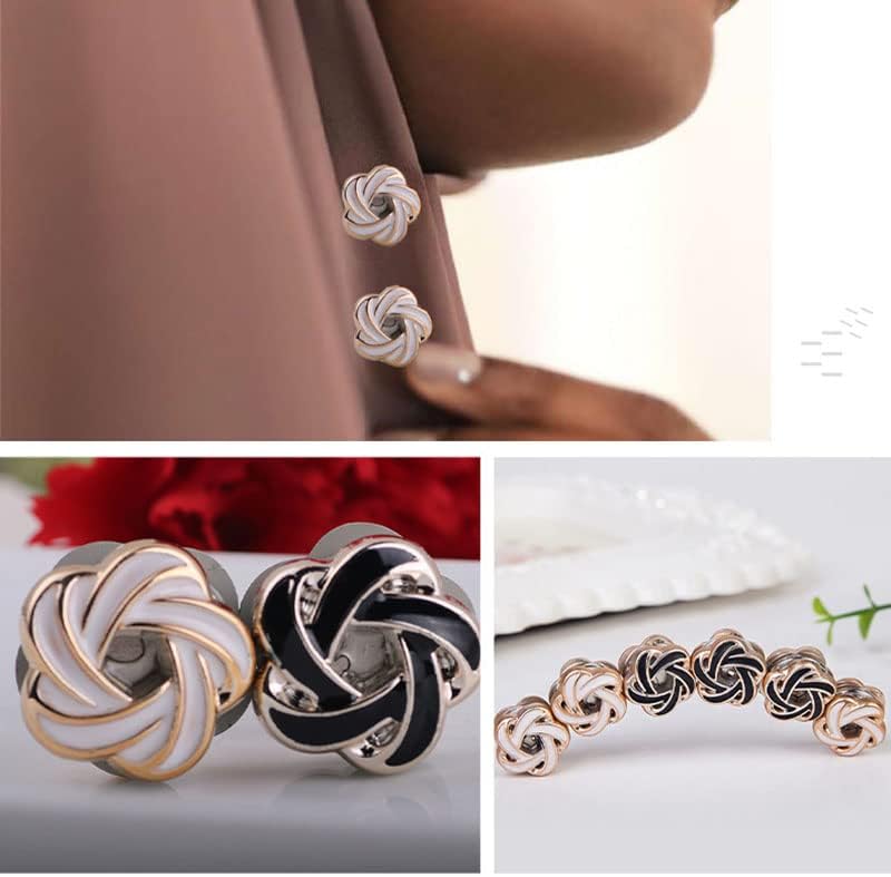 SANNIDHI® 4 Pairs Hijab Pins Round Hijab Magnetic Pins for Women Girls ...