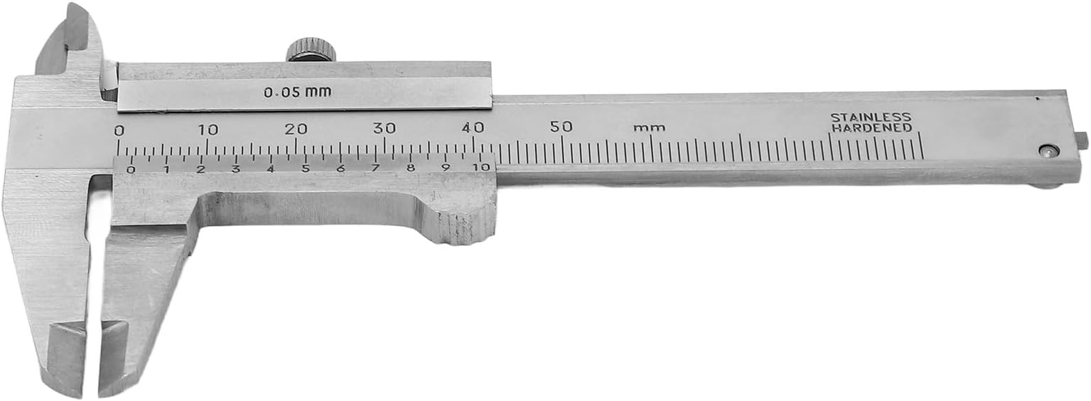 Amazon.com: uxcell Vernier Caliper 80mm 3 Inch Metric Mini Double Scale ...
