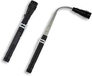 Alldaymall® Flexi Torch 3 LED Telescopic Flexible Magnetic Pick Up Tool ...