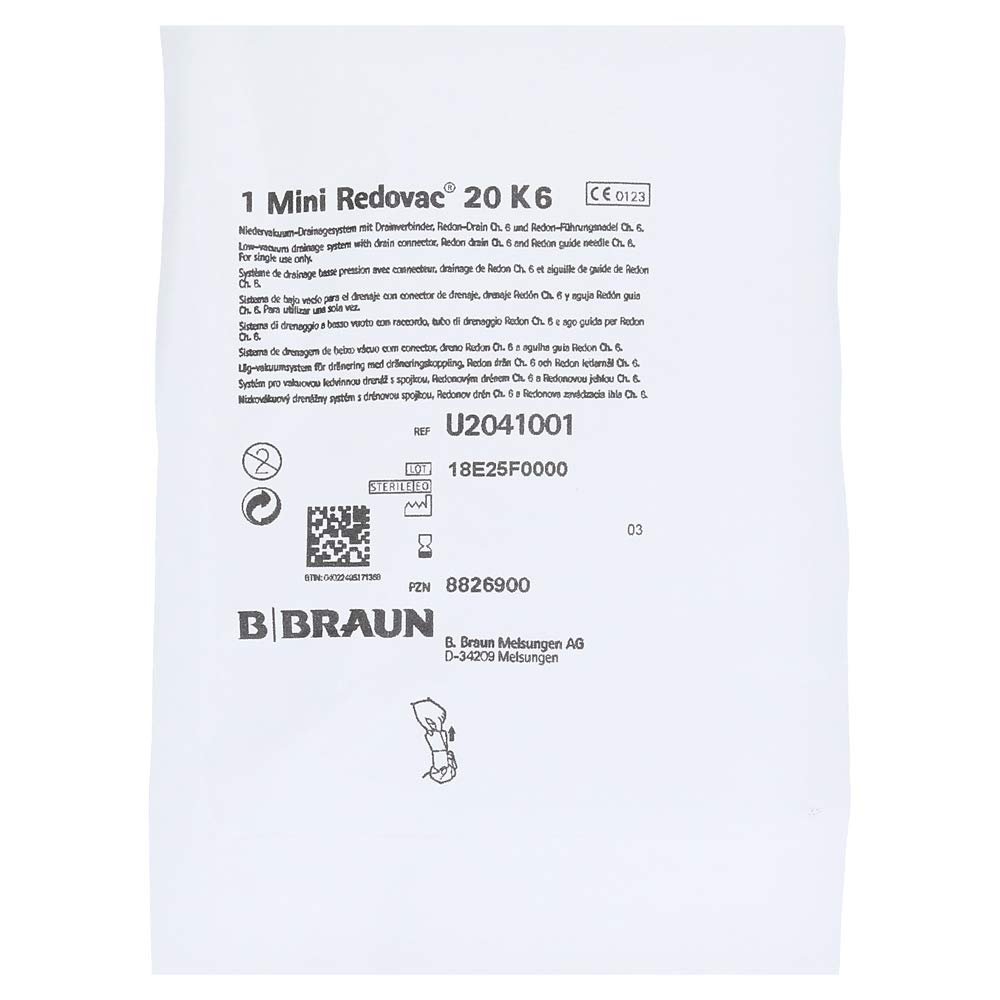B. Braun Mini-Redovac Set mit 20 ml Saugbalg, Drain und Führungsnadel ...