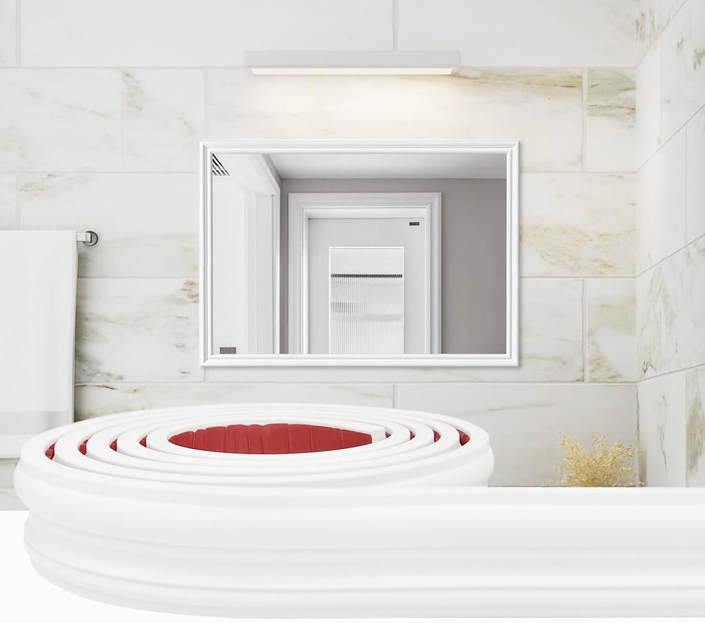 Amazon.com: Proflex Wall Molding Trim - 1.6 Inch x 10 Ft – White ...