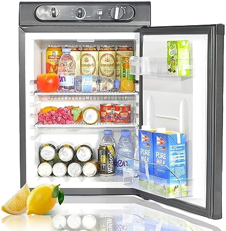 SMETA Propane Fridge LPG 12V 3 Way Fridge 2.1 Cu.ft Outdoors ...