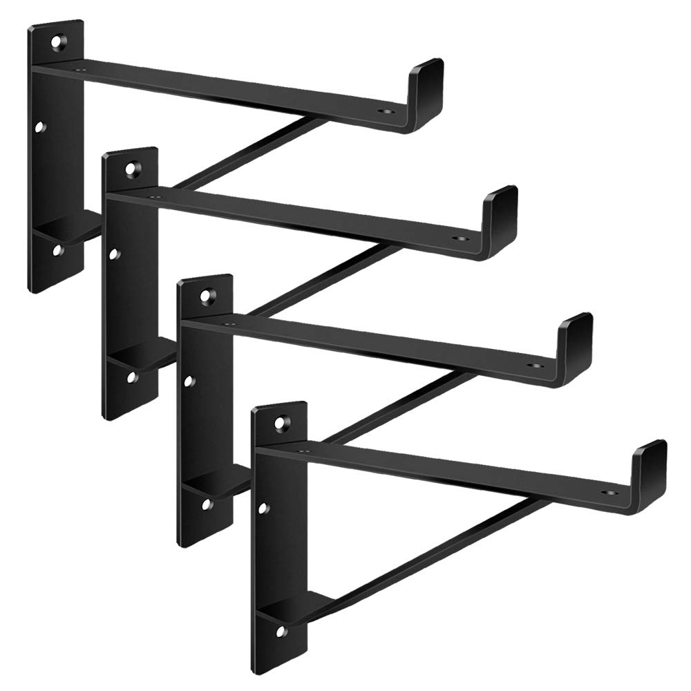 Snapklik.com : Heavy DutyShelf Brackets 12 Inch, IndustrialWall Brackets