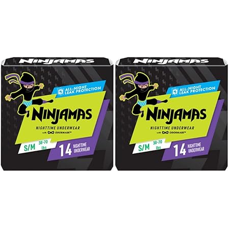 Amazon.com: Pampers Ninjamas Nighttime Bedwetting Underwear Boys - Size ...