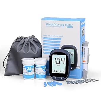 Mofun Diabetes Test Kit, Blood Glucose Monitor, 180 Memory, Blood Sugar ...