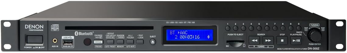 Denon Professional DN-300Z – Rackmount CD/Media Player With Playback ...