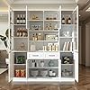 Amazon.com: MU Kitchen Storage Cabinet with Glass Doors, Large China ...