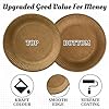 Eason Bros – 60 Pack 9-Inch (23cm) Kraft Brown Disposable Paper Plates ...