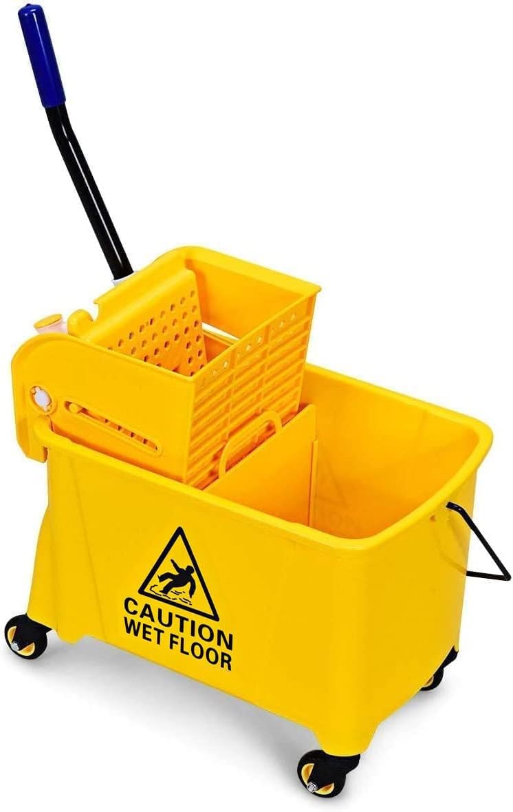Amazon.com: Byroce Commercial Mop Bucket on Wheels, Portable Mop Bucket ...