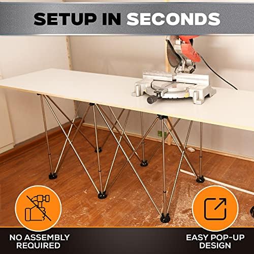 Folding Centipede Workbench Portable Work Table and Folding Sawhorse ...