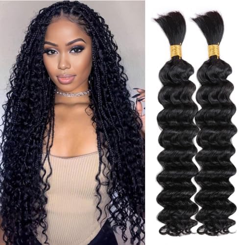 Amazon.com : 24 Inch Human Braiding Hair for Boho Braids Water Wave ...