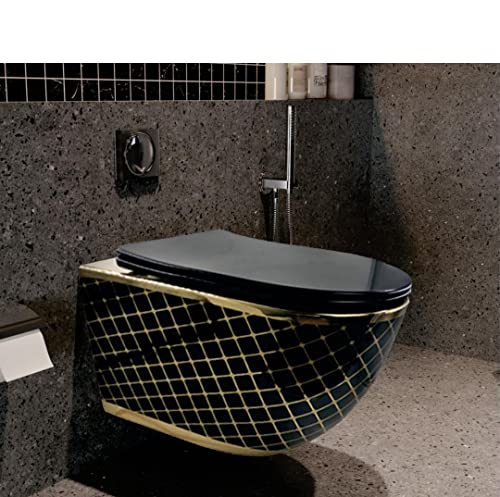 Ceramic Wall Mount/Wall Hung Western Toilet/Commode/Water Closet/Glossy ...