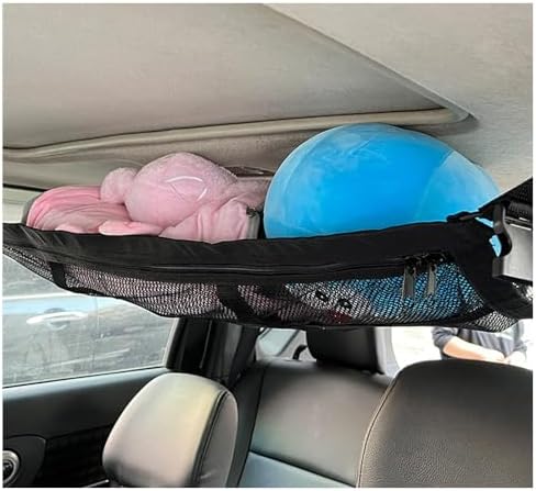 Amazon.com: Bespeur Car Ceiling Cargo Net with 3 Pockets,31.5"x21.6 ...
