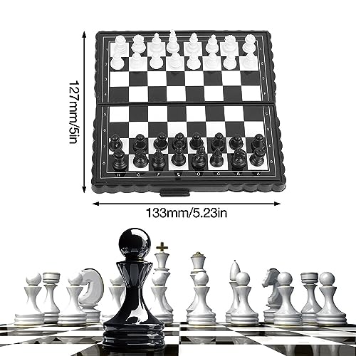 ZOYDP Travel Magnetic Chess Mini Set, Portable Handheld Magnetic Chess ...