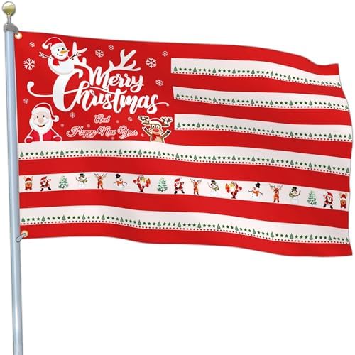 Amazon.com : NASIAN Merry Christmas Flags 3x5 Outdoor Double Sided ...