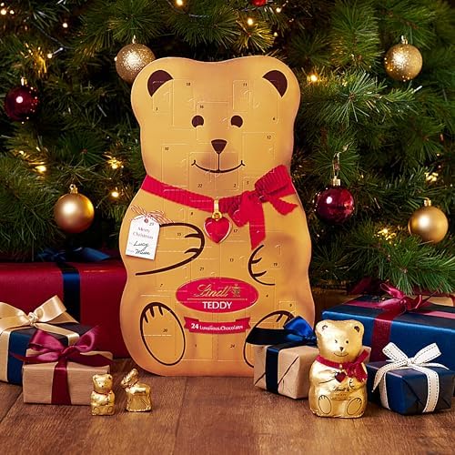 3D Bear Advent Calendar 2025-24 Days Christmas Countdown Chocolate ...