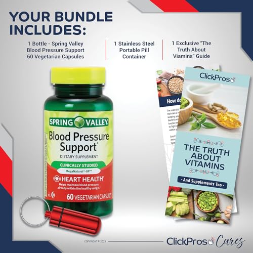 Snapklik.com : Spring Valley Blood Pressure Support Vegetarian Capsules ...