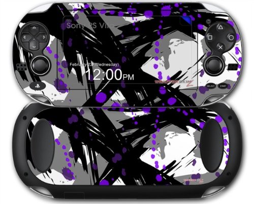 Amazon.com: Sony PS Vita Skin Abstract 02 Purple by WraptorSkinz ...