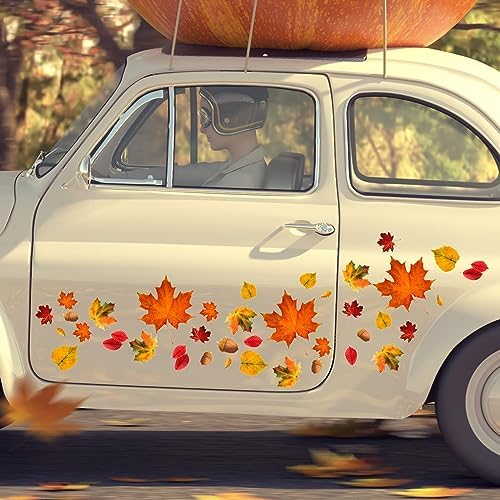 Amazon.com - Whaline 127Pcs Fall Magnet Car Decorations Autumn Leaf ...