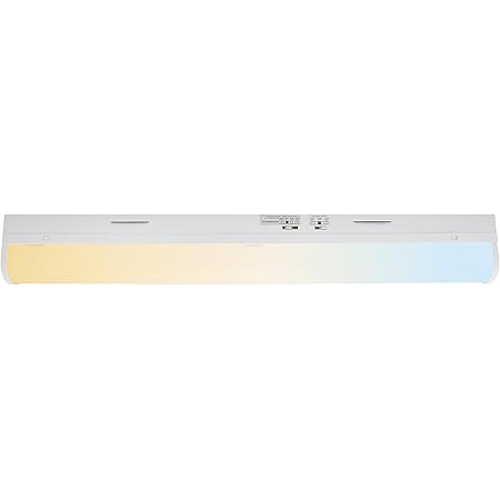 Sunlite 85464 2-Foot LED Strip Light Fixture, Power Selectable 15W/20W ...