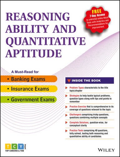 Wiley's Reasoning Ability and Quantitative Aptitude: TCY Online: 9788126559008: Amazon.com: Books