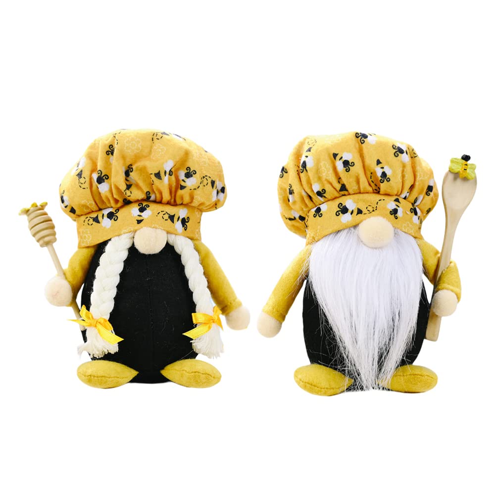 Buy Chef Gnomes Plush Kitchen Chef Bee Spring Gnomes Handmade Tomte ...