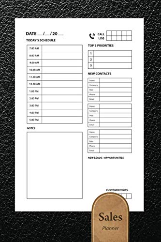 Amazon.com: Sales Planner: Professional Sales Planner Journal : Work ...